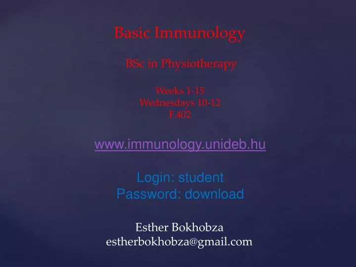 PPT - immunology.unideb.hu Login: student Password: download PowerPoint ...