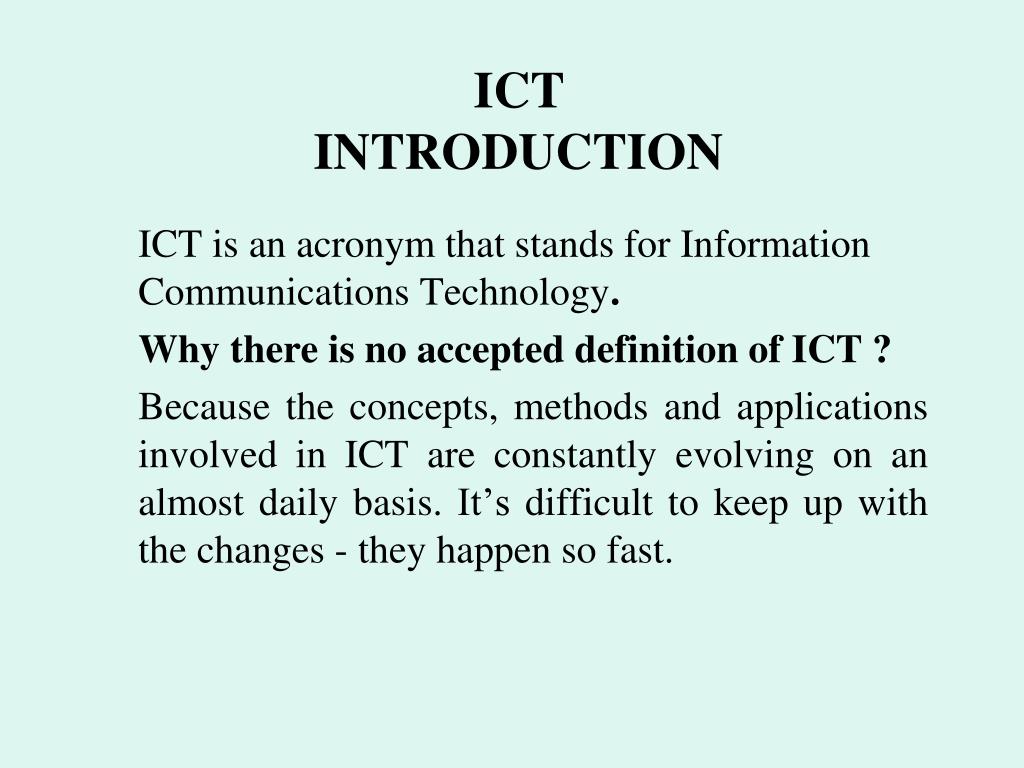 PPT - ICT INTRODUCTION PowerPoint Presentation, free download - ID:5951120 PPT - ICT INTRODUCTION PowerPoint Presentation, free download - ID:5951120