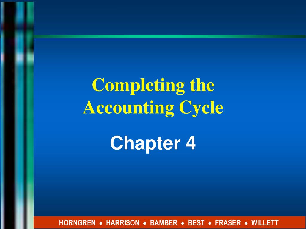 PPT - Completing the Accounting Cycle PowerPoint Presentation, free ...