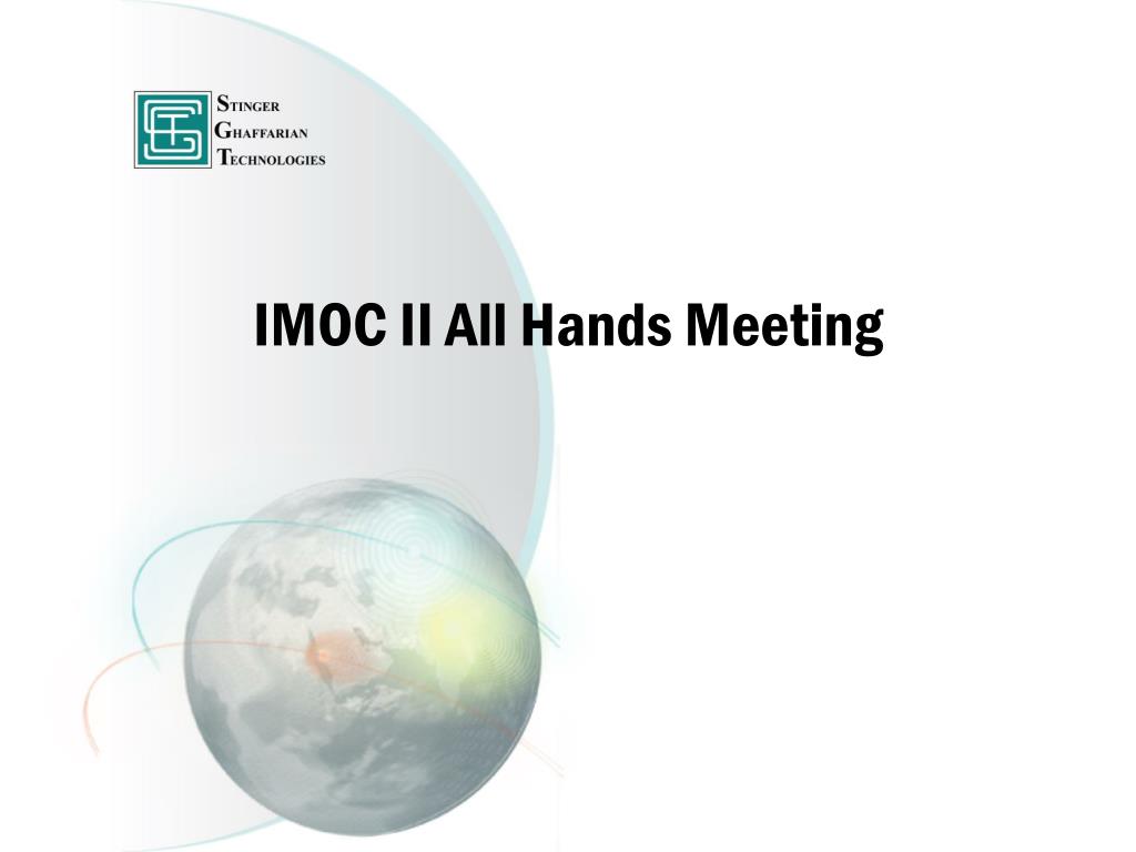 PPT - IMOC II All Hands Meeting PowerPoint Presentation, free download ...