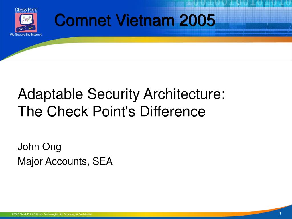 PPT - Adaptable Security Architecture: The Check Point's Difference ...