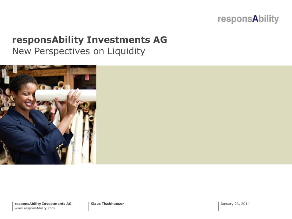 PPT - responsAbility Investments AG PowerPoint Presentation, free ...