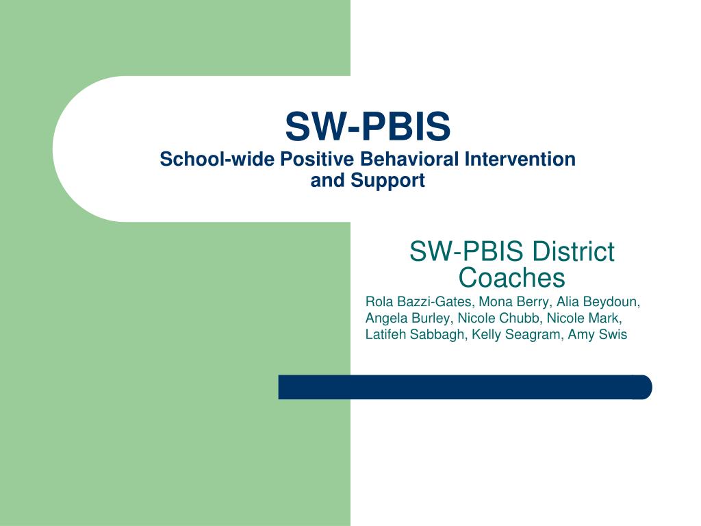 PPT - SW-PBIS School-wide Positive Behavioral Intervention and Support ...