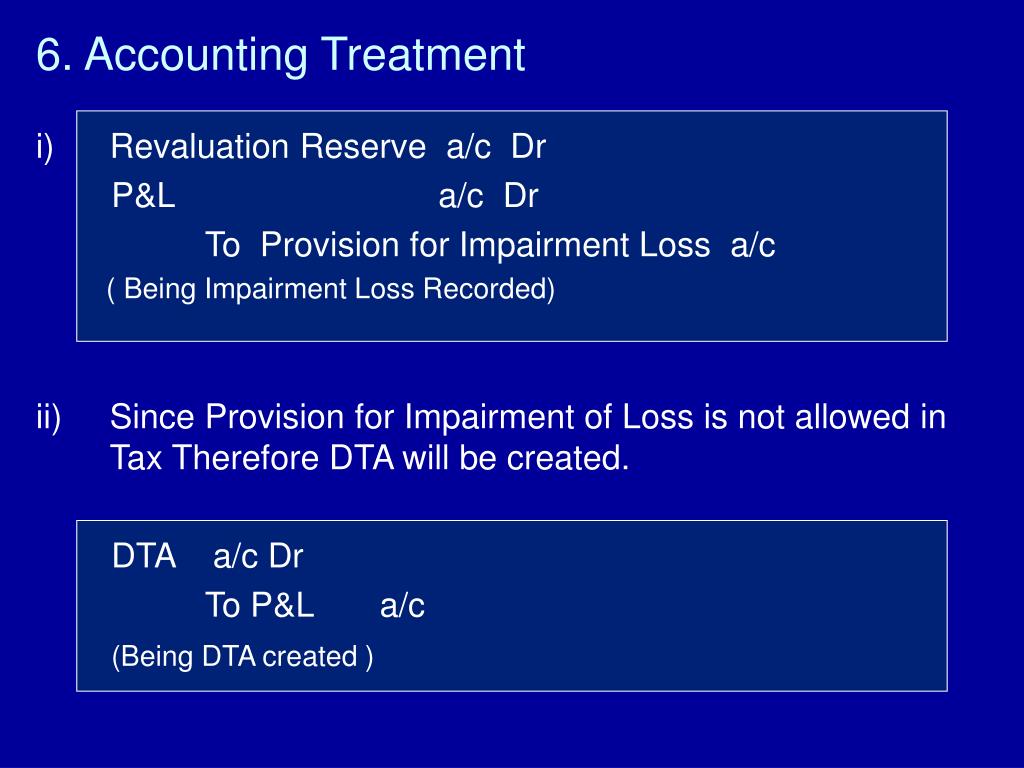 PPT - 6. Accounting Treatment PowerPoint Presentation, free download ...