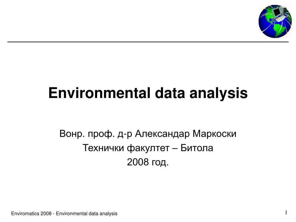 PPT - Environmental data analysis PowerPoint Presentation, free ...
