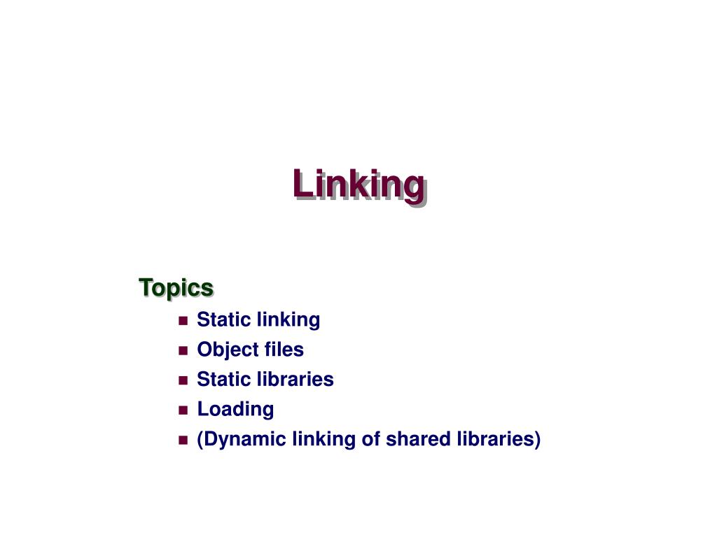 PPT - Linking PowerPoint Presentation, free download - ID:5964663