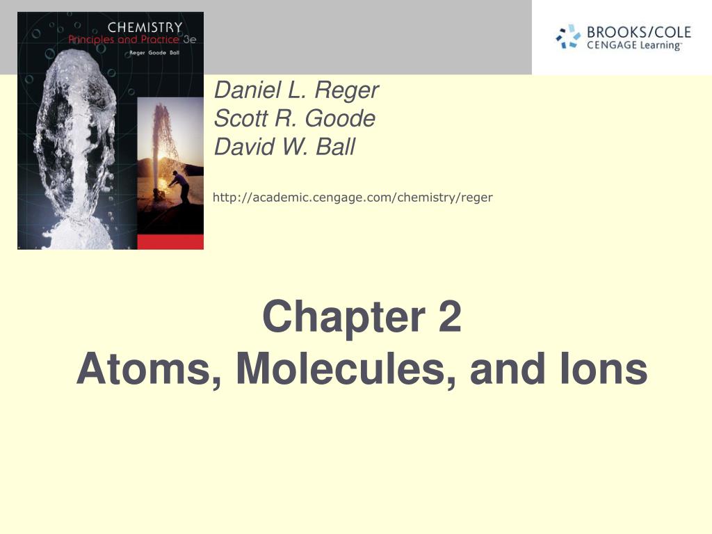 PPT - Chapter 2 Atoms, Molecules, and Ions PowerPoint Presentation ...