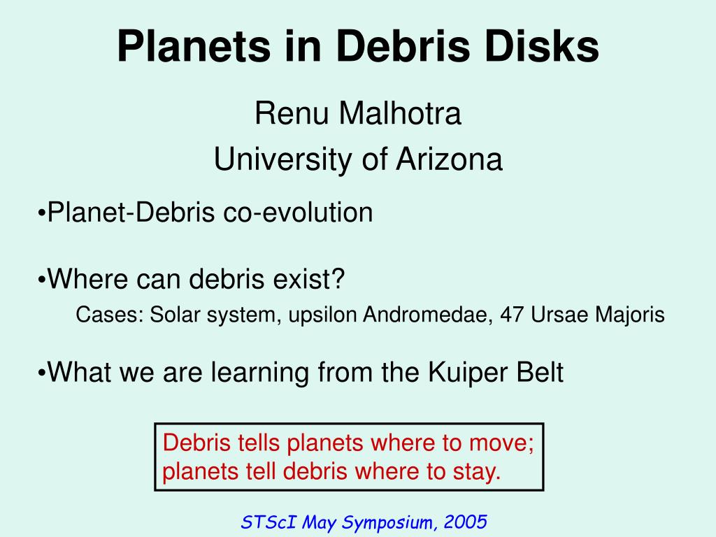 PPT - Planets in Debris Disks PowerPoint Presentation, free download ...