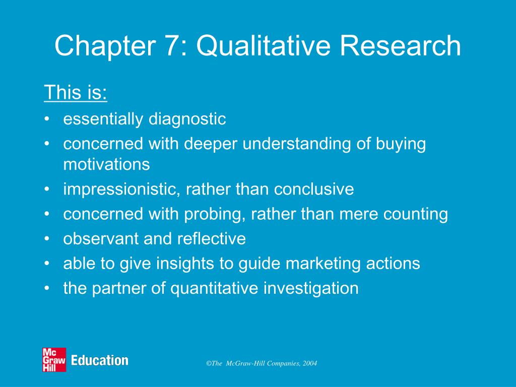 PPT - Chapter 7: Qualitative Research PowerPoint Presentation, free ...