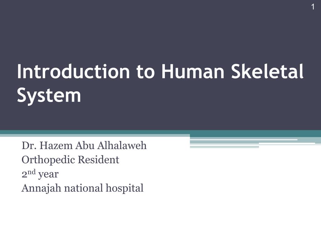 PPT - Introduction to Human Skeletal System PowerPoint Presentation ...