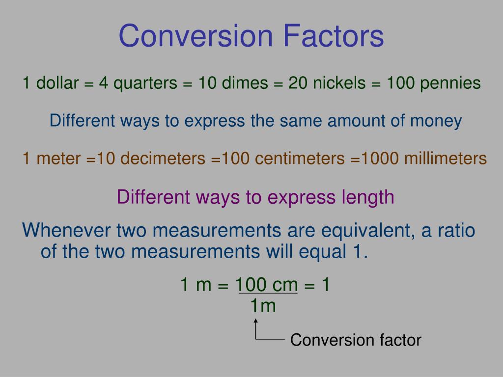 PPT - Conversion Factors PowerPoint Presentation, free download - ID ...