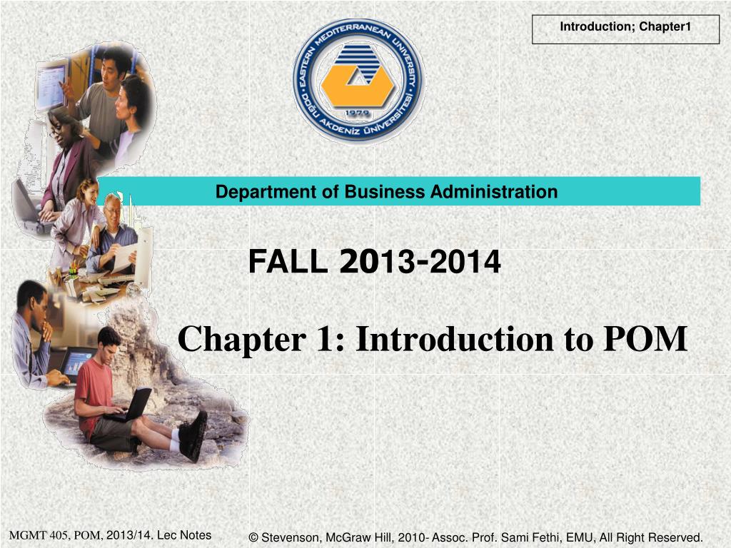 PPT - Chapter 1: Introduction to POM PowerPoint Presentation, free download - ID:5979119