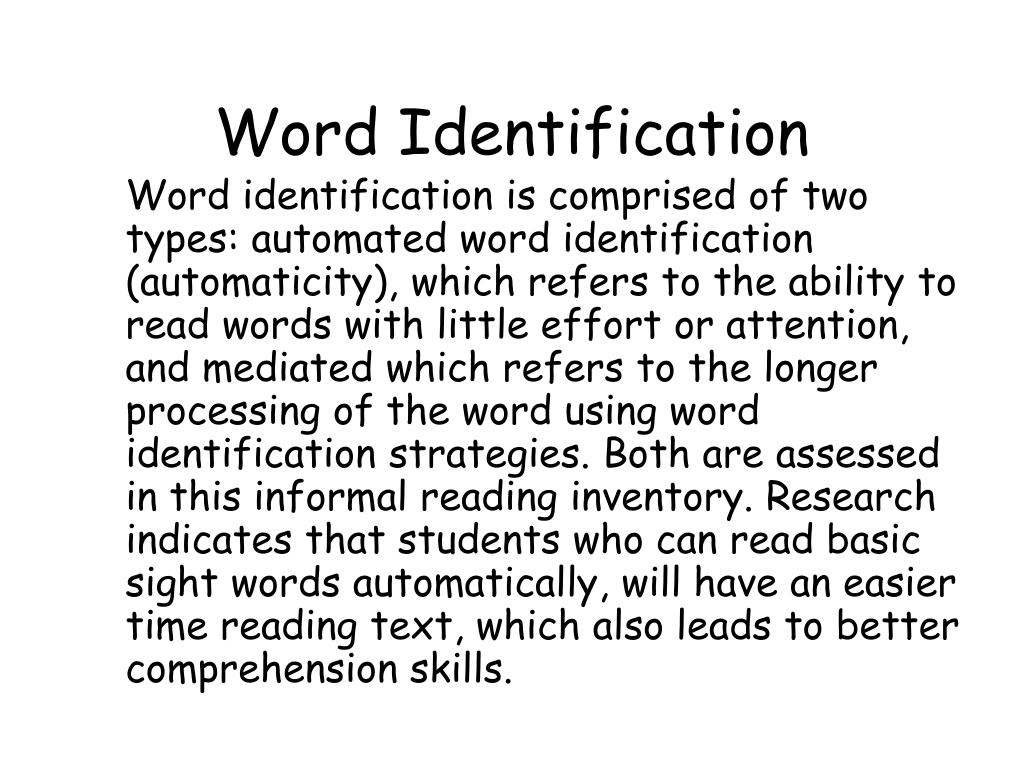 PPT - Effective Strategies for Automated and Mediated Word ...