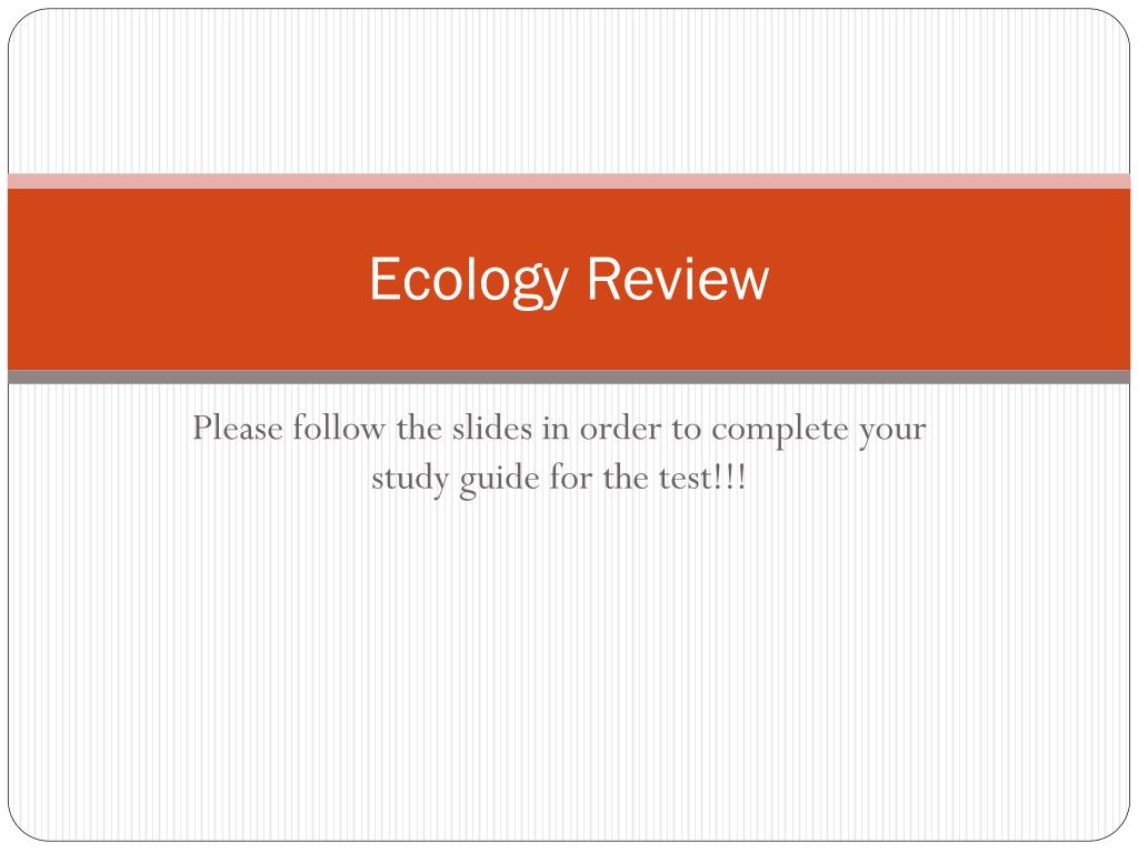 PPT - Ecology Review PowerPoint Presentation, free download - ID:5981175