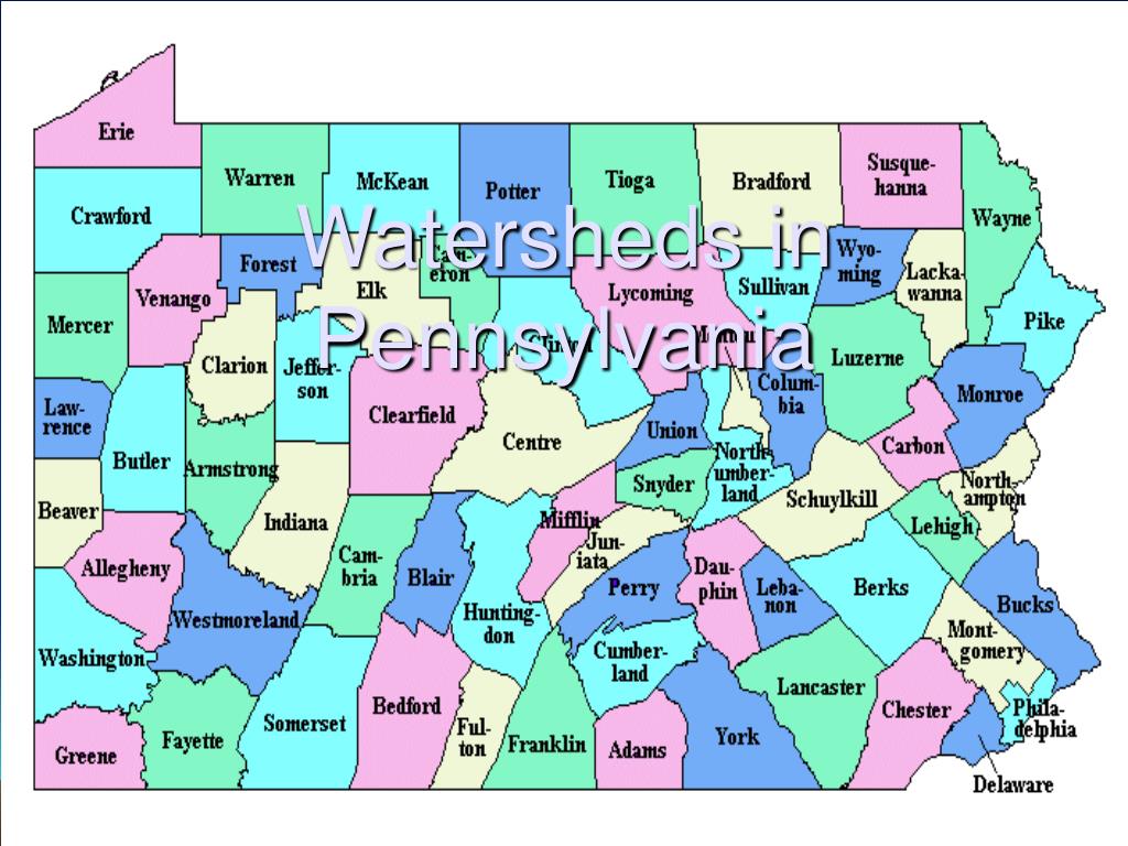 PPT - Watersheds in Pennsylvania PowerPoint Presentation, free download ...