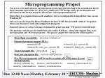PPT - Microprogramming Project PowerPoint Presentation, free download ...