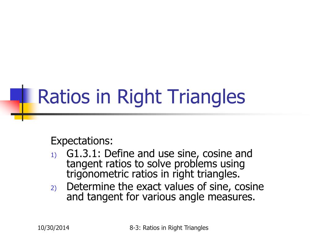 PPT - Ratios in Right Triangles PowerPoint Presentation, free download ...
