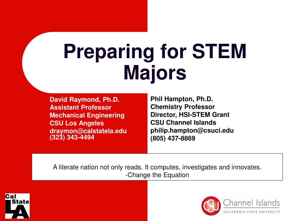 PPT - Preparing for STEM Majors PowerPoint Presentation, free download ...
