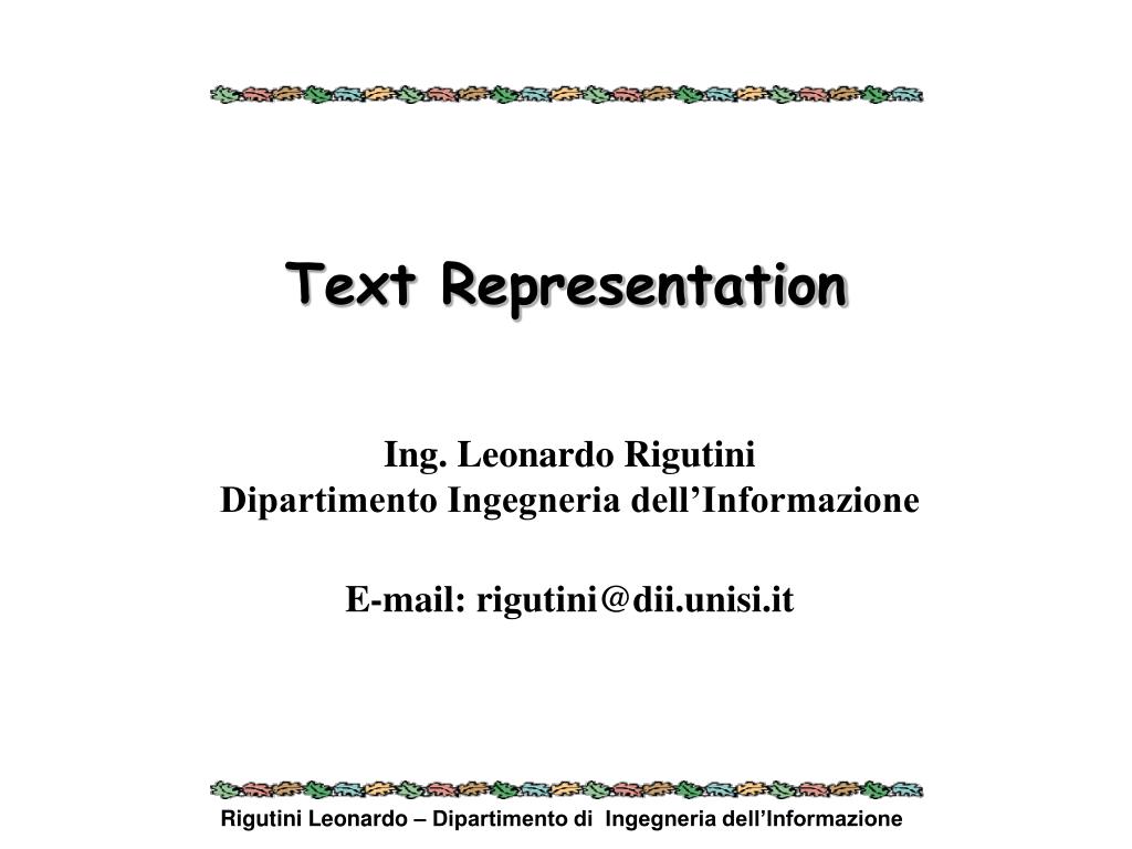 PPT - Text Representation PowerPoint Presentation, free download - ID ...