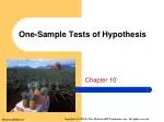 PPT - One Sample Tests of Hypothesis PowerPoint Presentation, free ...