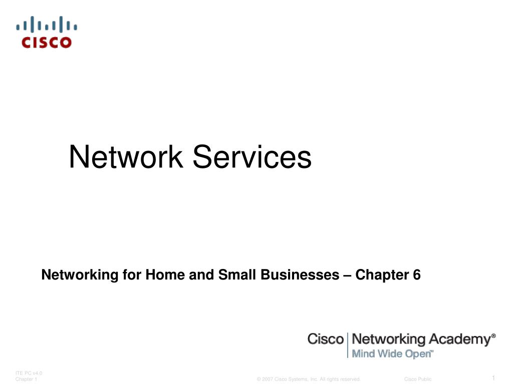 PPT - Networking Services for Home and Small Businesses PowerPoint ...