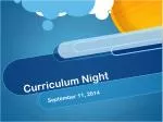 PPT - Curriculum night PowerPoint Presentation, free download - ID:5146887
