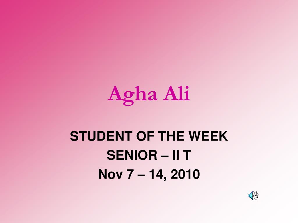 PPT - Agha Ali PowerPoint Presentation, free download - ID:6004587