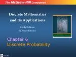 PPT - Discrete Structures Chapter 4 Counting and Probability PowerPoint ...