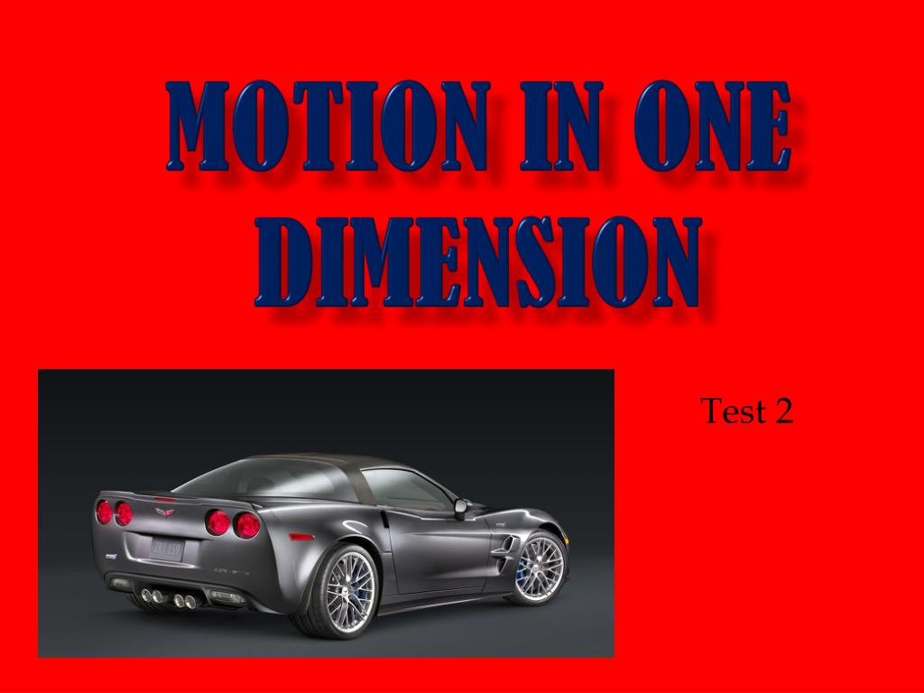 PPT - Motion in one dimension PowerPoint Presentation, free download ...
