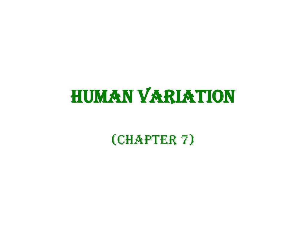 PPT - Human Variation PowerPoint Presentation, free download - ID:6007914
