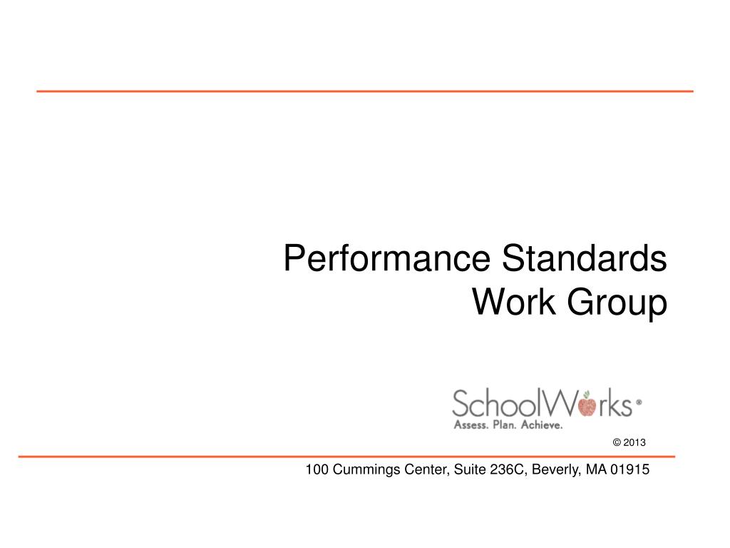 PPT - Performance Standards Work Group PowerPoint Presentation, free ...