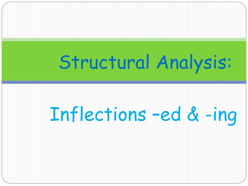 PPT - Inflections – ed & - ing PowerPoint Presentation, free download ...