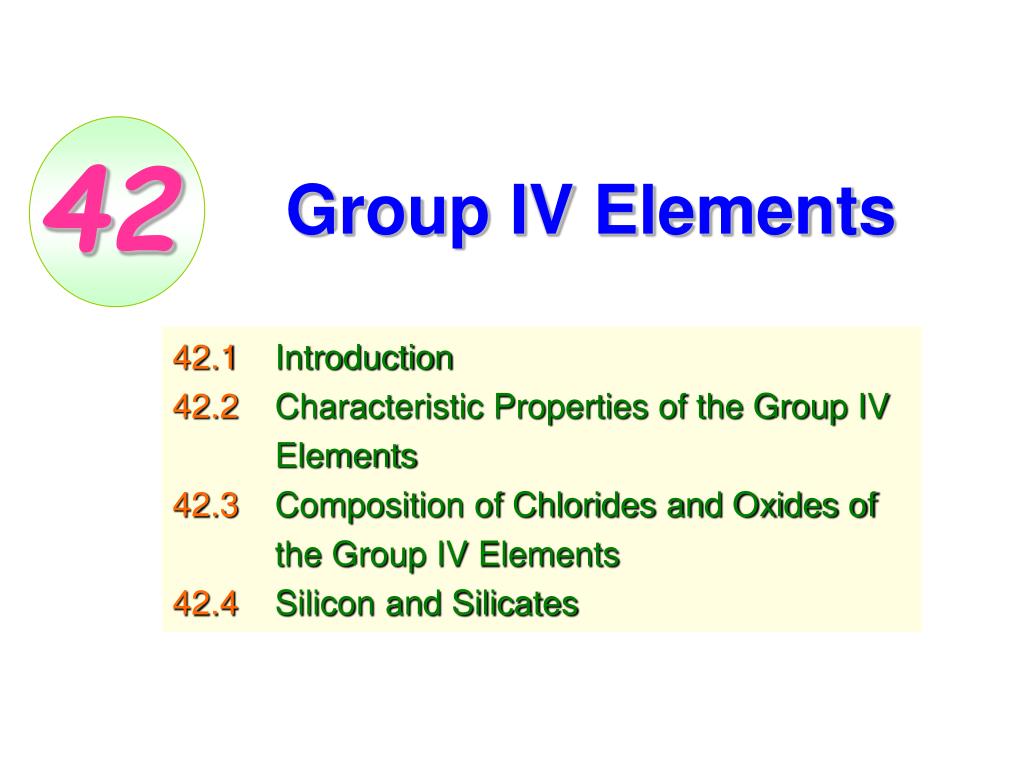 PPT - Group IV Elements PowerPoint Presentation, free download - ID:6009186