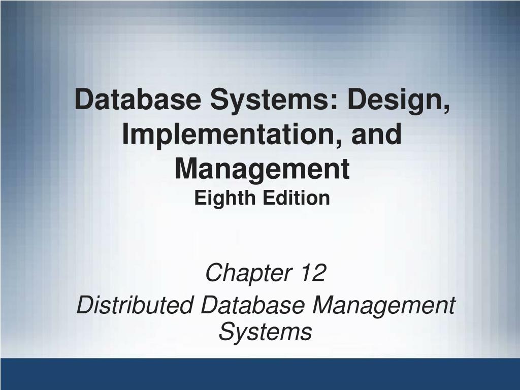 PPT - Database Systems: Design, Implementation, and Management Eighth ...
