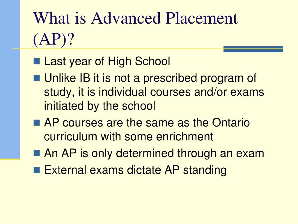 PPT - Understanding Advanced Placement (AP) and International ...
