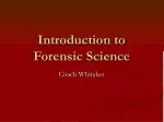 PPT - An Introduction to Forensic Science PowerPoint Presentation, free ...