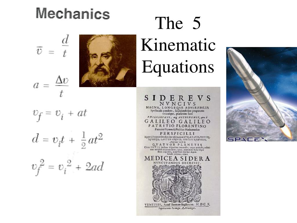 PPT - The 5 Kinematic Equations PowerPoint Presentation, free download ...