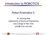 PPT - An Introduction to Robot Kinematics PowerPoint Presentation, free ...