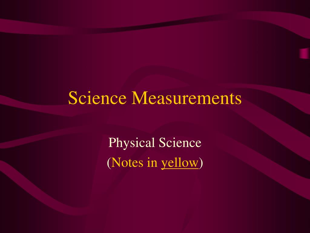 PPT - Science Measurements PowerPoint Presentation, free download - ID ...