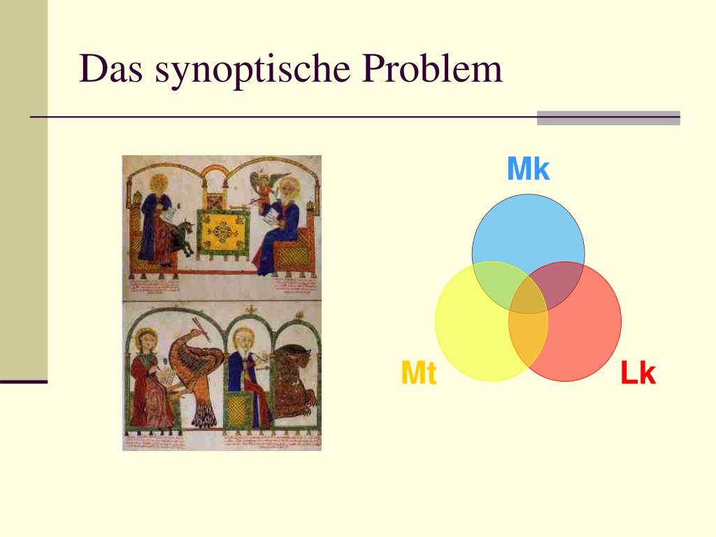 PPT - The Synoptic Problem: Differences and Similarities in Gospel ...