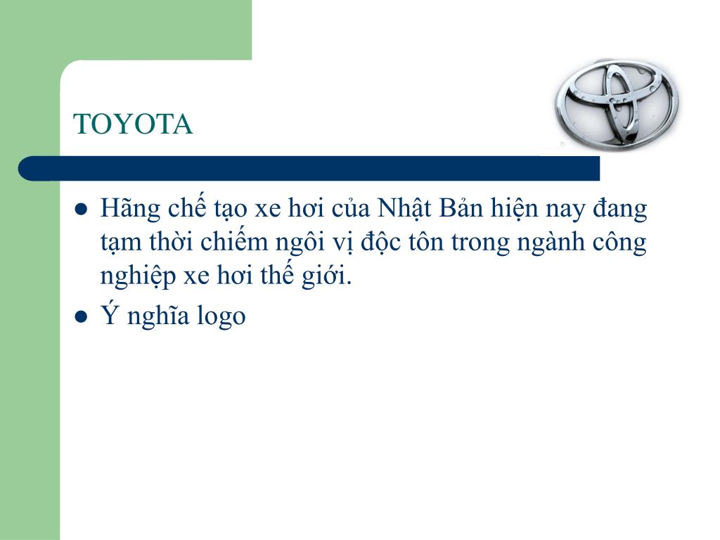 PPT - TOYOTA PowerPoint Presentation, free download - ID:6013754