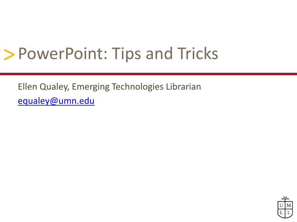 PPT - PowerPoint: Tips and Tricks PowerPoint Presentation, free ...