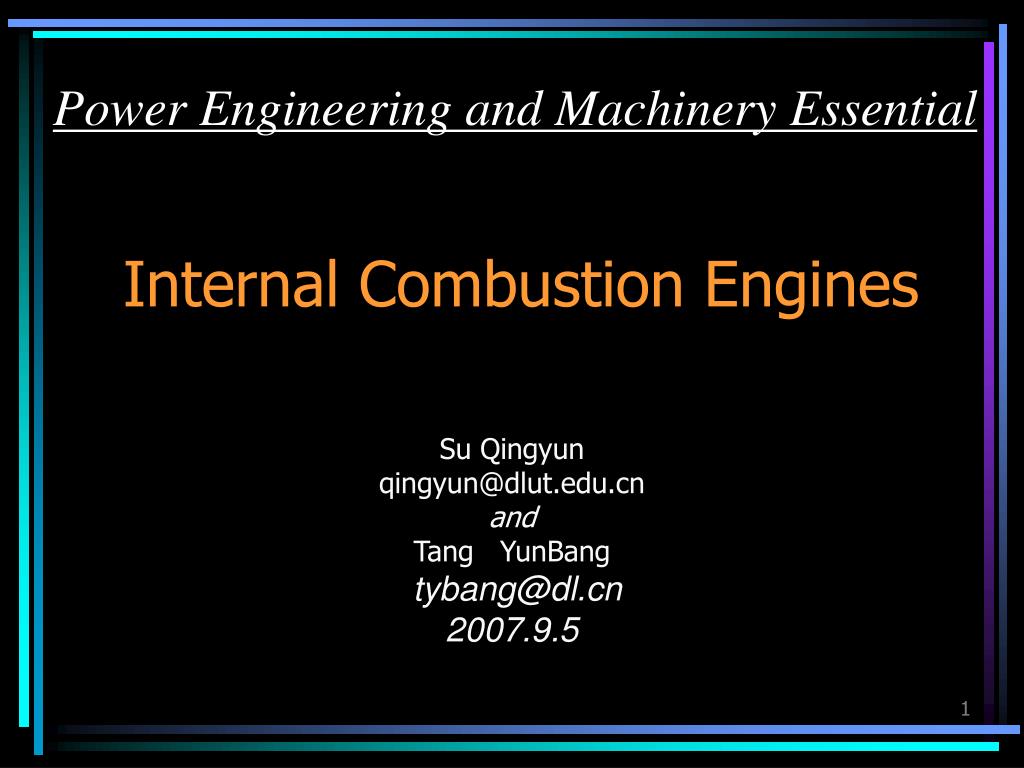 PPT - Internal Combustion Engines PowerPoint Presentation, free ...