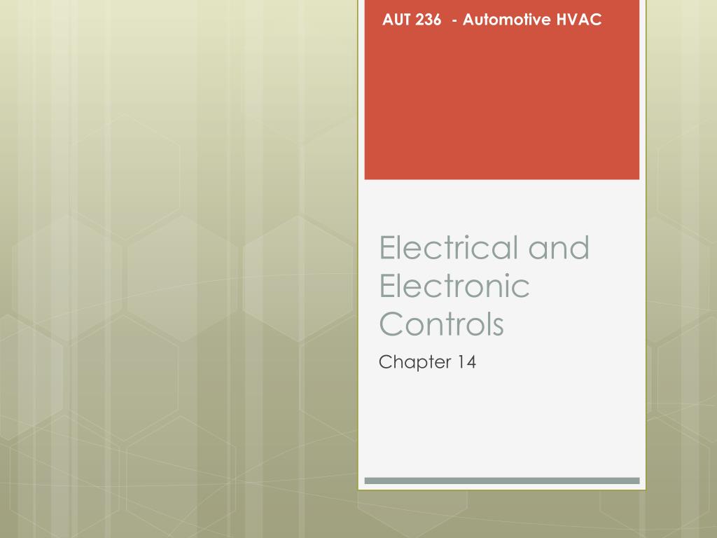 PPT - Electrical and Electronic Controls PowerPoint Presentation, free ...