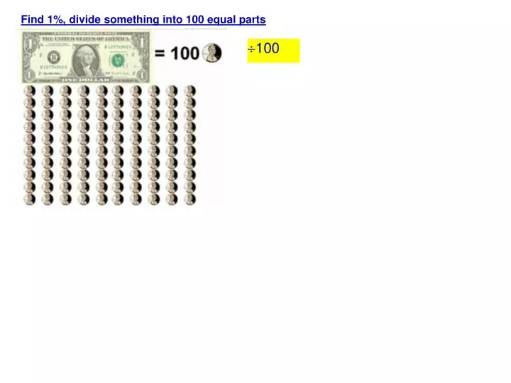PPT Find 1 Divide Something Into 100 Equal Parts PowerPoint PPT Find 1 Divide Something Into 100 Equal Parts PowerPoint