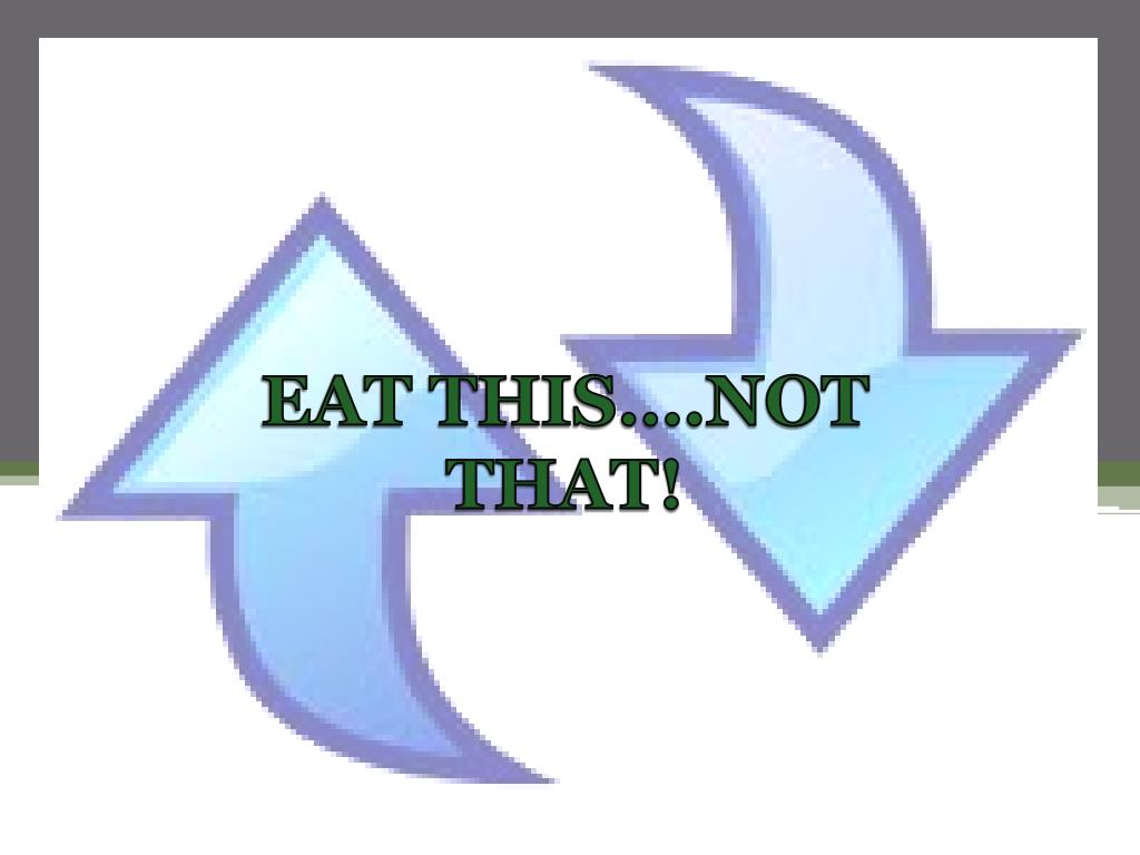 PPT - Eat This…Not That! PowerPoint Presentation, free download - ID ...