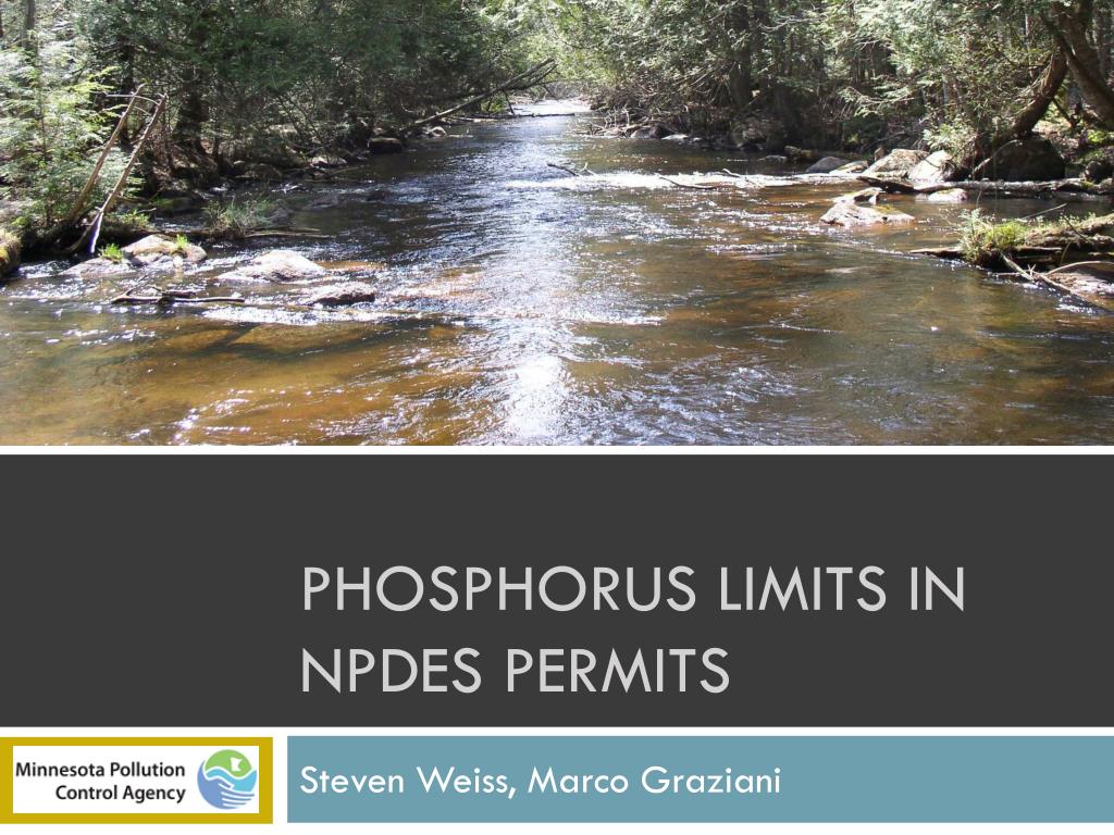 PPT - Phosphorus limits in NPDES permits PowerPoint Presentation, free ...