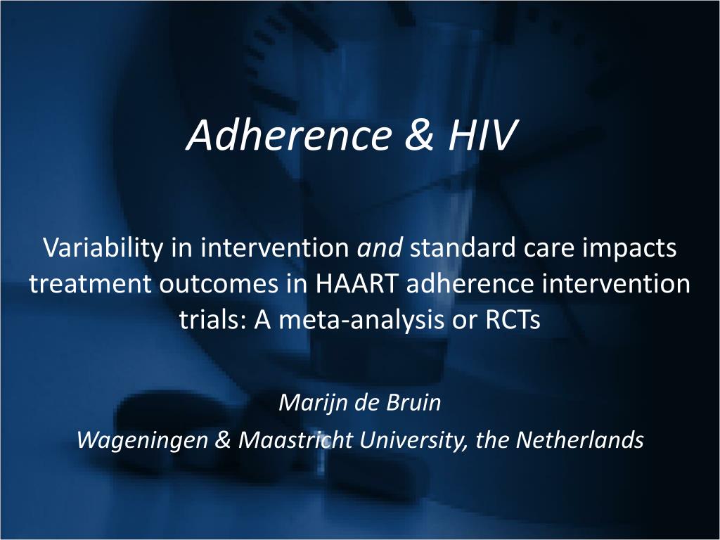 PPT - Adherence & HIV PowerPoint Presentation, free download - ID:6023753