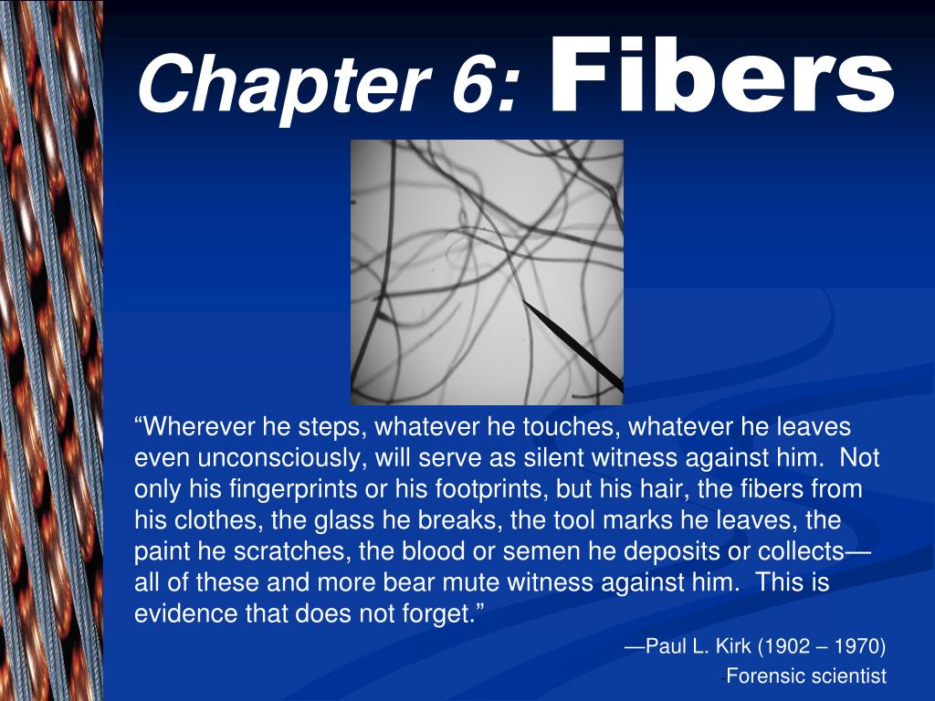 PPT - Forensic Fibers: The Silent Witnesses in Crime Solving PowerPoint ...
