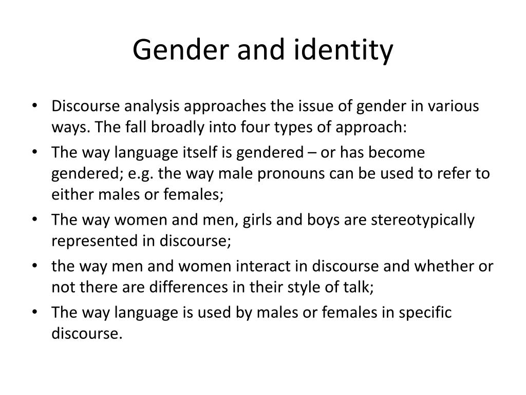 PPT - Gender and identity PowerPoint Presentation, free download - ID ...